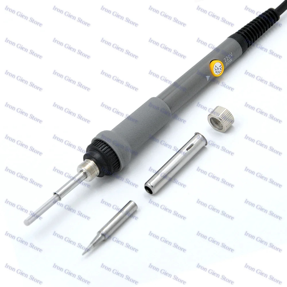 5pc Welding Tips 60W 220V/110V Electric Soldering Iron Adjustable ...