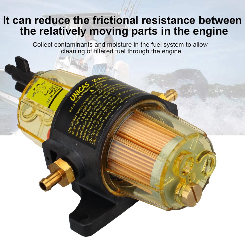 UF-10K Fuel Filter Fuel-Water Separator Assembly with Wrench for ...