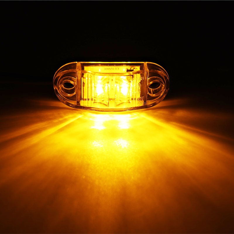 v 24v Led Side Marker Lights for Trailer Trucks Caravan Side Clearance ...