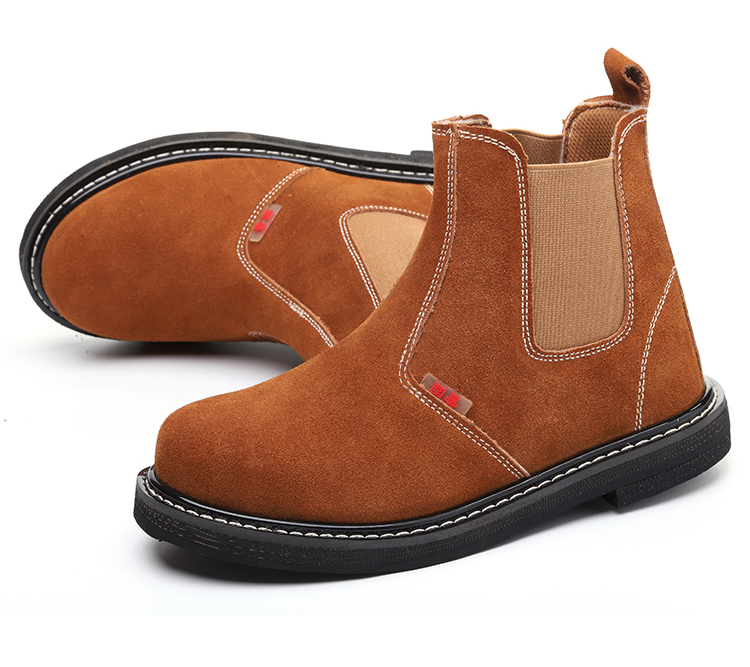 Labor protection shoes for men high-top work anti-smash and anti-stab ...