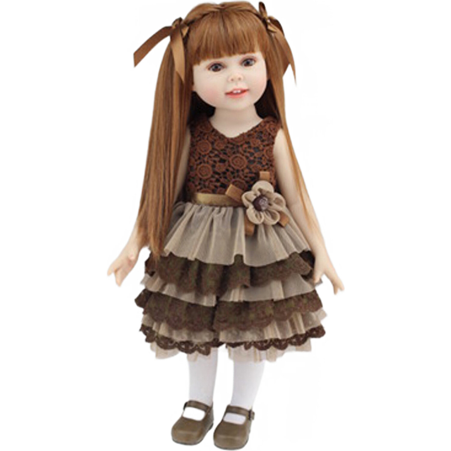 Long Hair Dressing Gown Sweet Princess Doll 18 Inch Baby Girl Toy ...