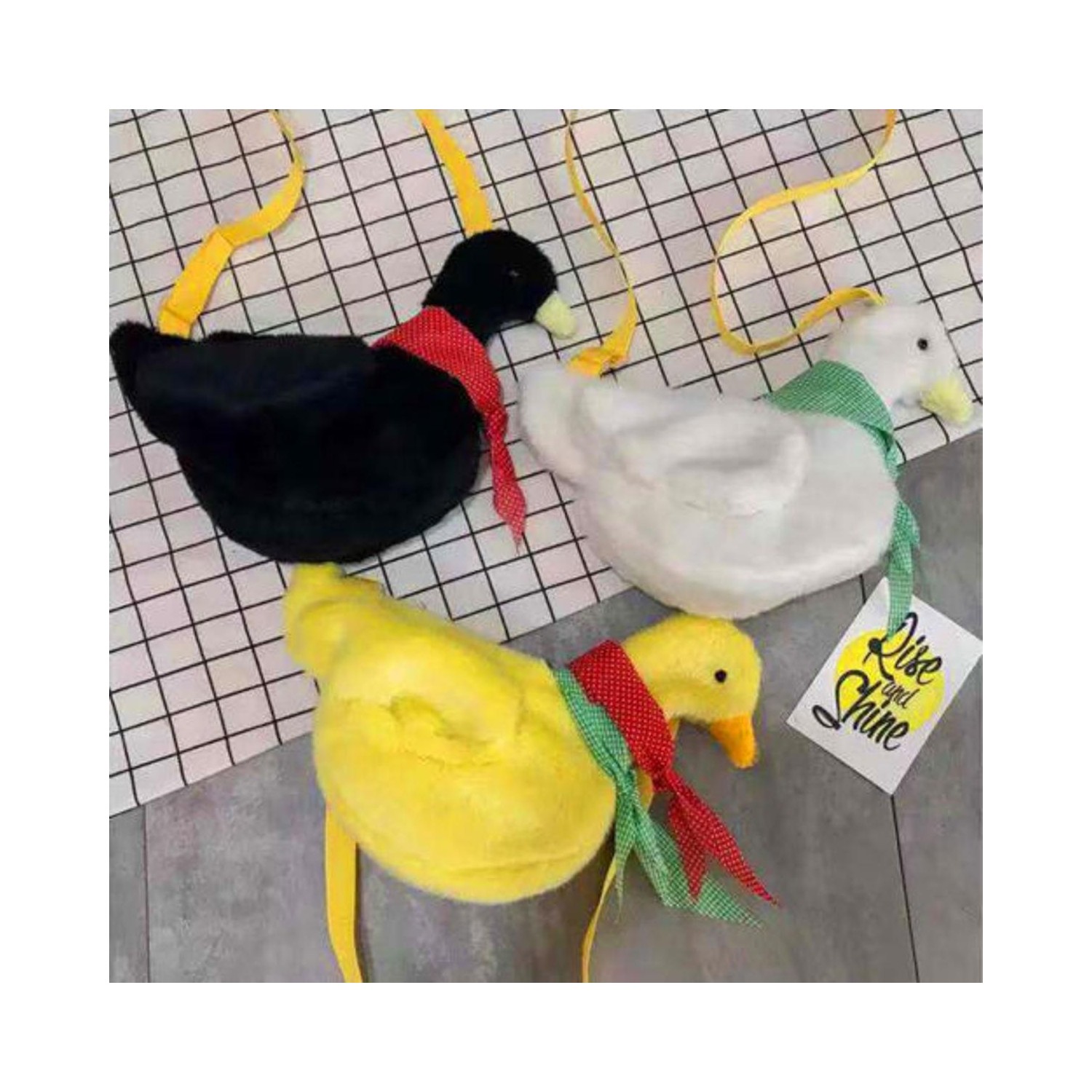 Girls' Plush Duck Shoulder Bag Kids Cute Cartoon Animal Shape Crossbody ...