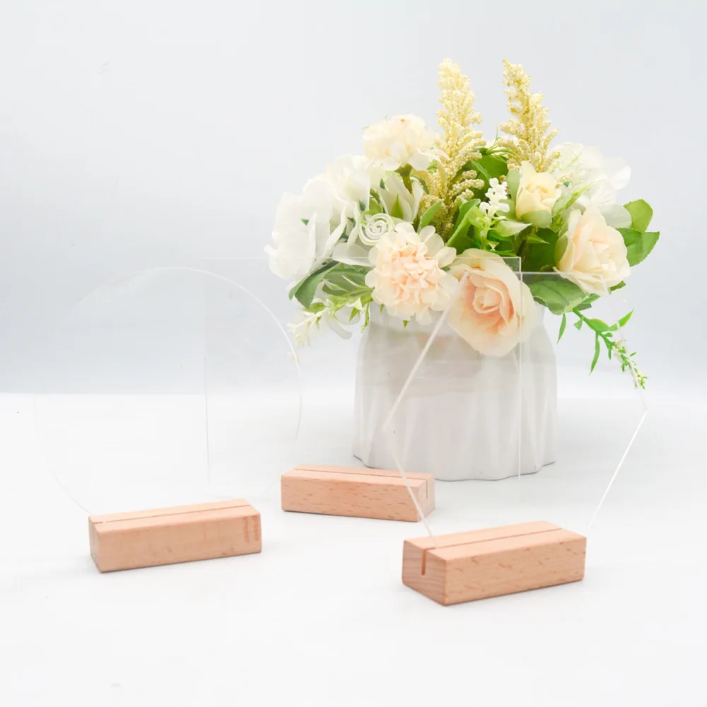 arched 10set Clear Acrylic Wedding Table Cards Diy Number And Name Sign ...