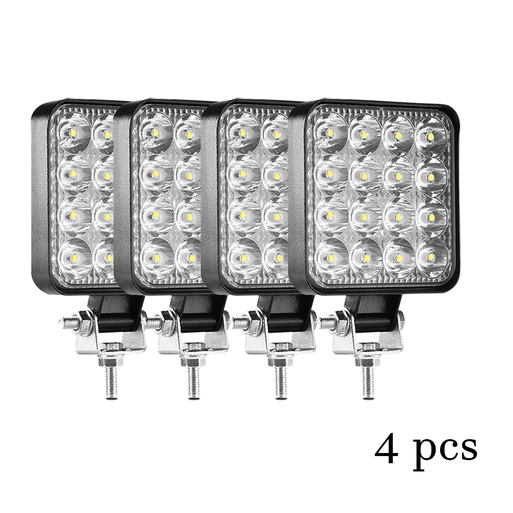 Aeobey Car LED Bar Worklight Car Light 48W Offroad Work Light 4x4 LED ...