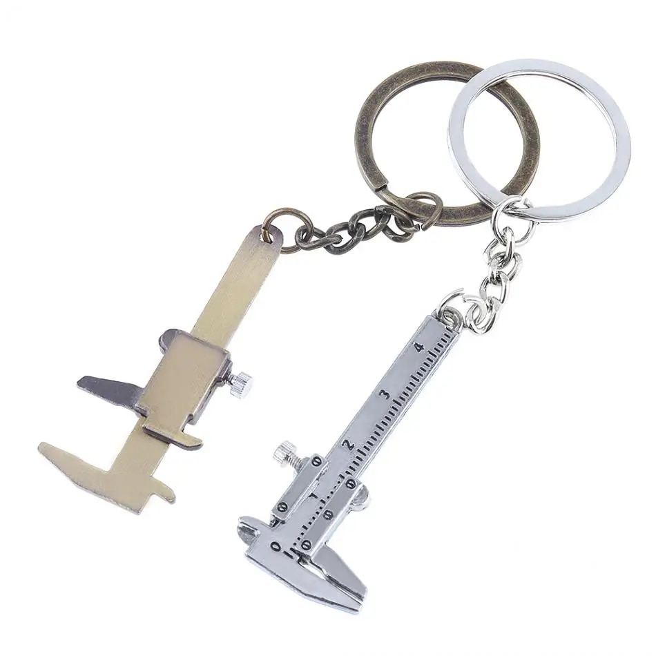 Keychains Vernier Caliper Portable Fashion Jewelry Keyring Car Key ...
