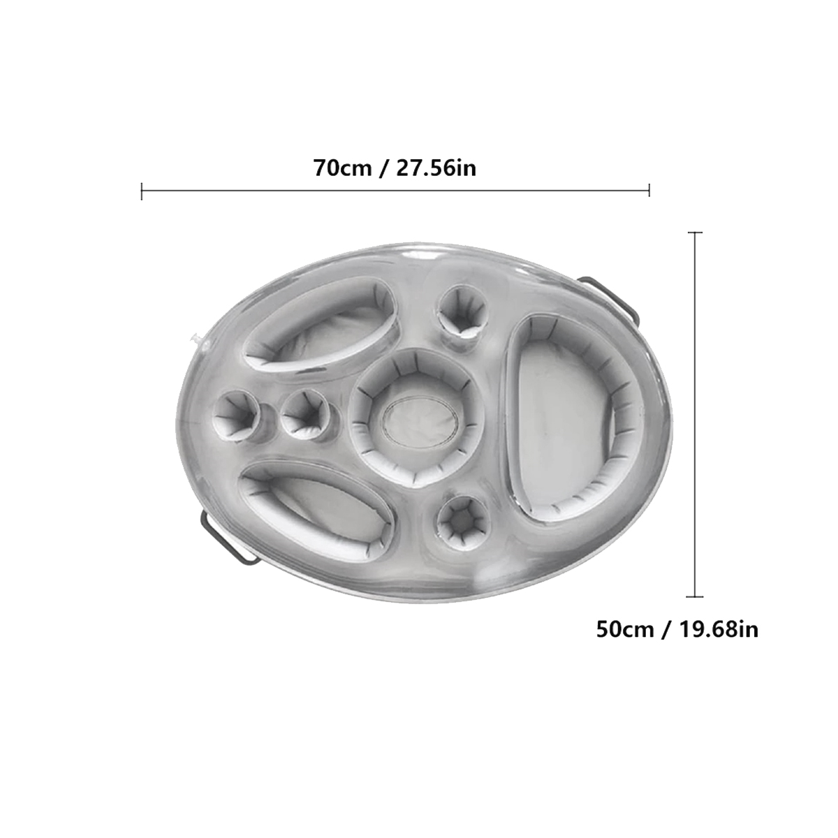 Inflatable Floating Row Swimming Pool Float Food Beer Tray Pool Air ...