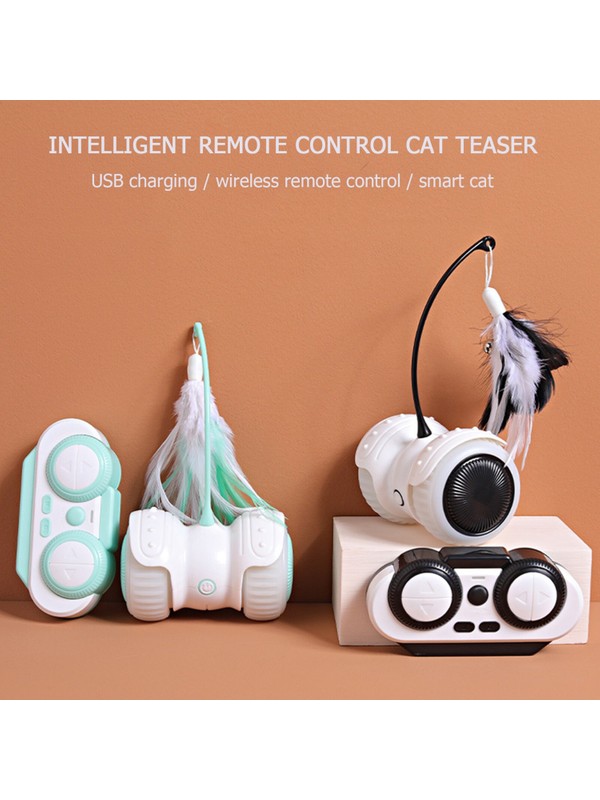 Three Beans Indoor Robotic Cat Toys For Cats Remote Control Usb ...