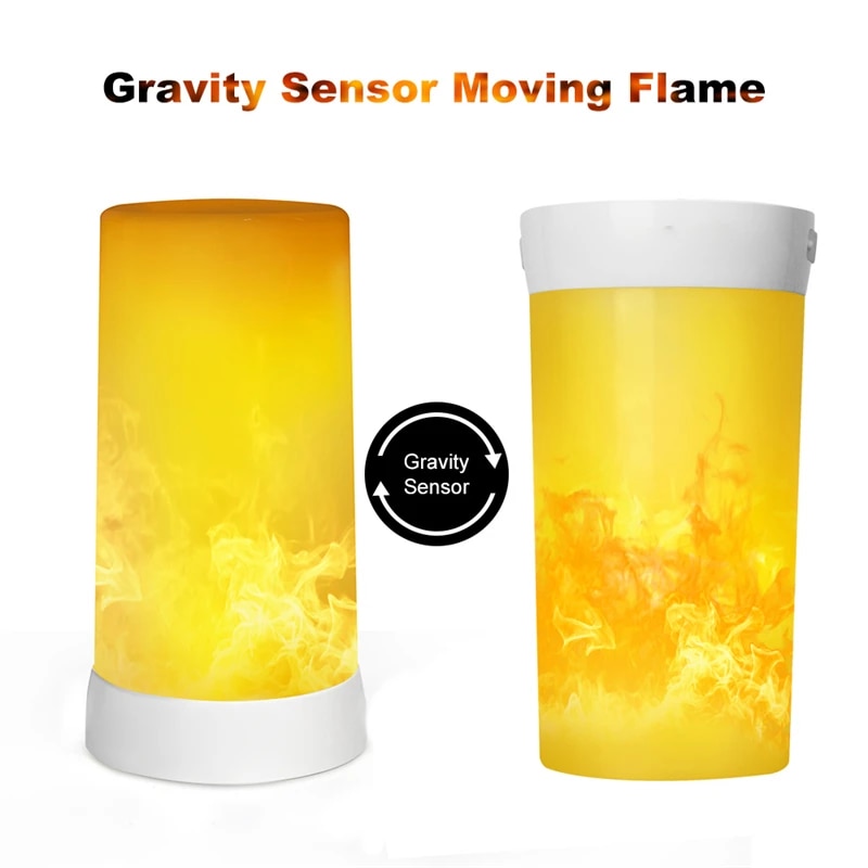 LED Flame Effect Fire Light Bulb Waterproof Outdoor Indoor Flickering ...