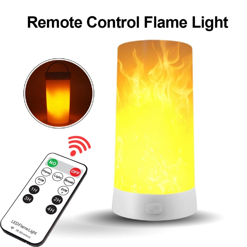 LED Flame Effect Fire Light Bulb Waterproof Outdoor Indoor Flickering ...