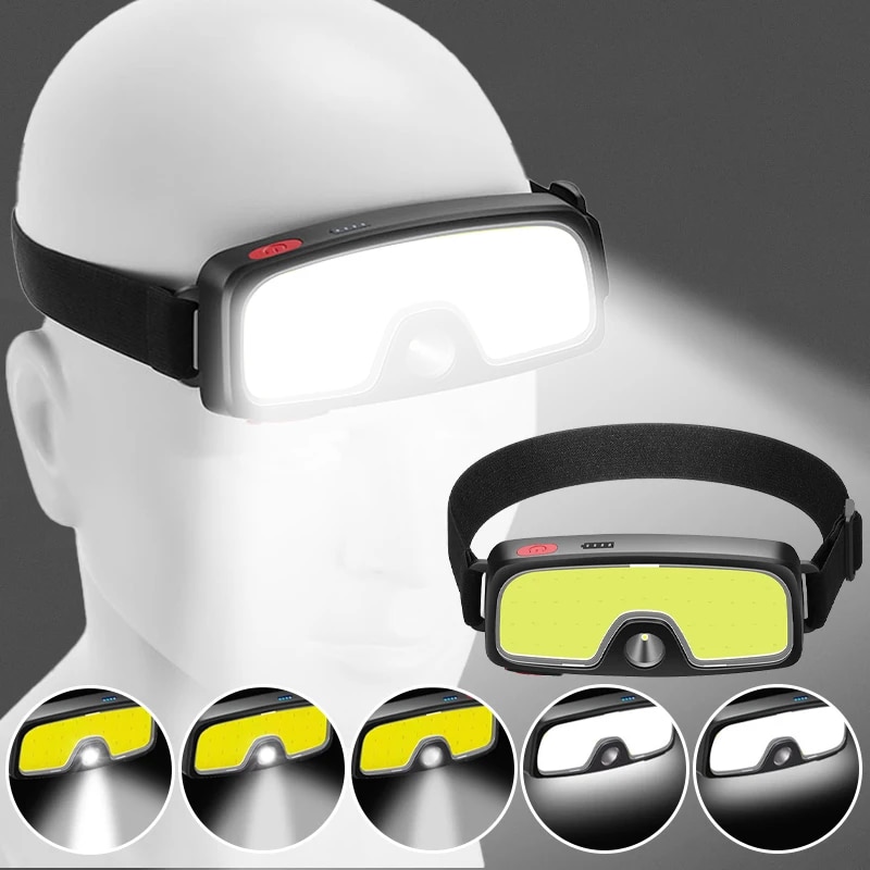 New Trend COB Headlights Outdoor Household Portable LED Headlight with ...