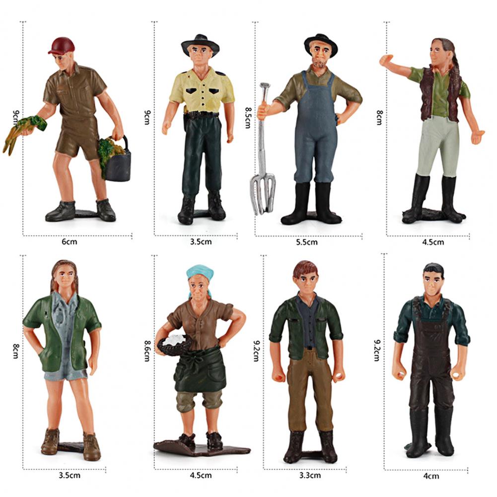 Simulation Farmer Characters Model Miniature Role Play Figure ...