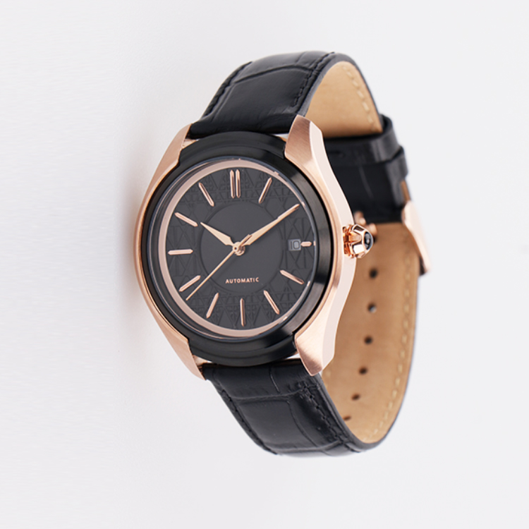 Black Men Men'S Steel Mechanical Watch Casual Fashion Design With Date ...