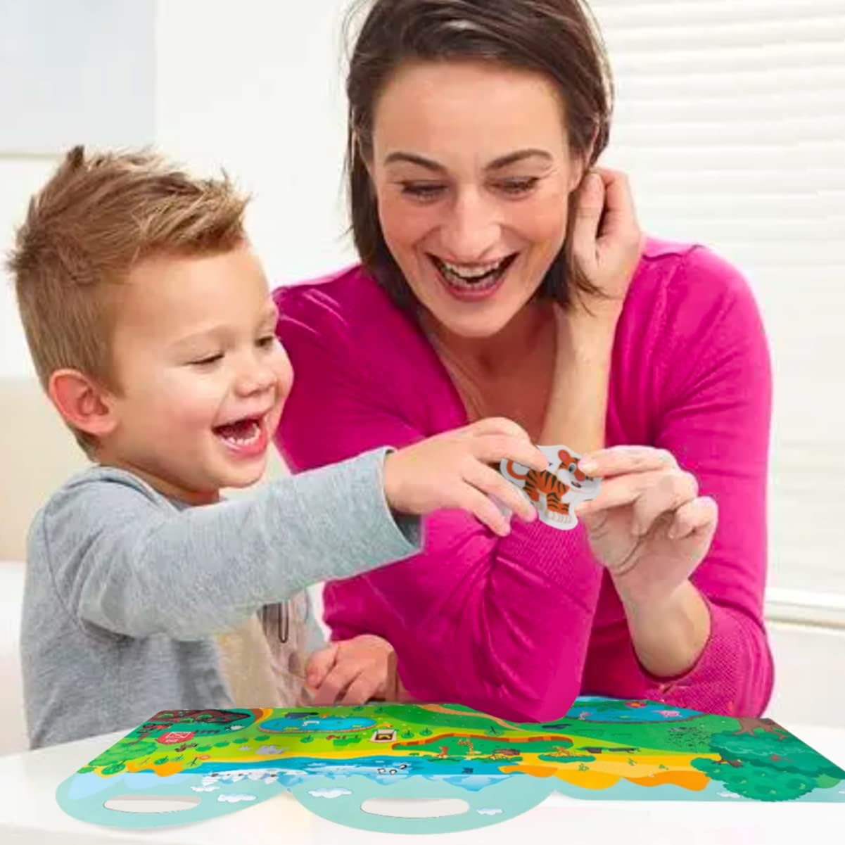 5 Sets Portable Jelly Quiet Busy Sticker Book, Vehicle & Animal & Ocean ...