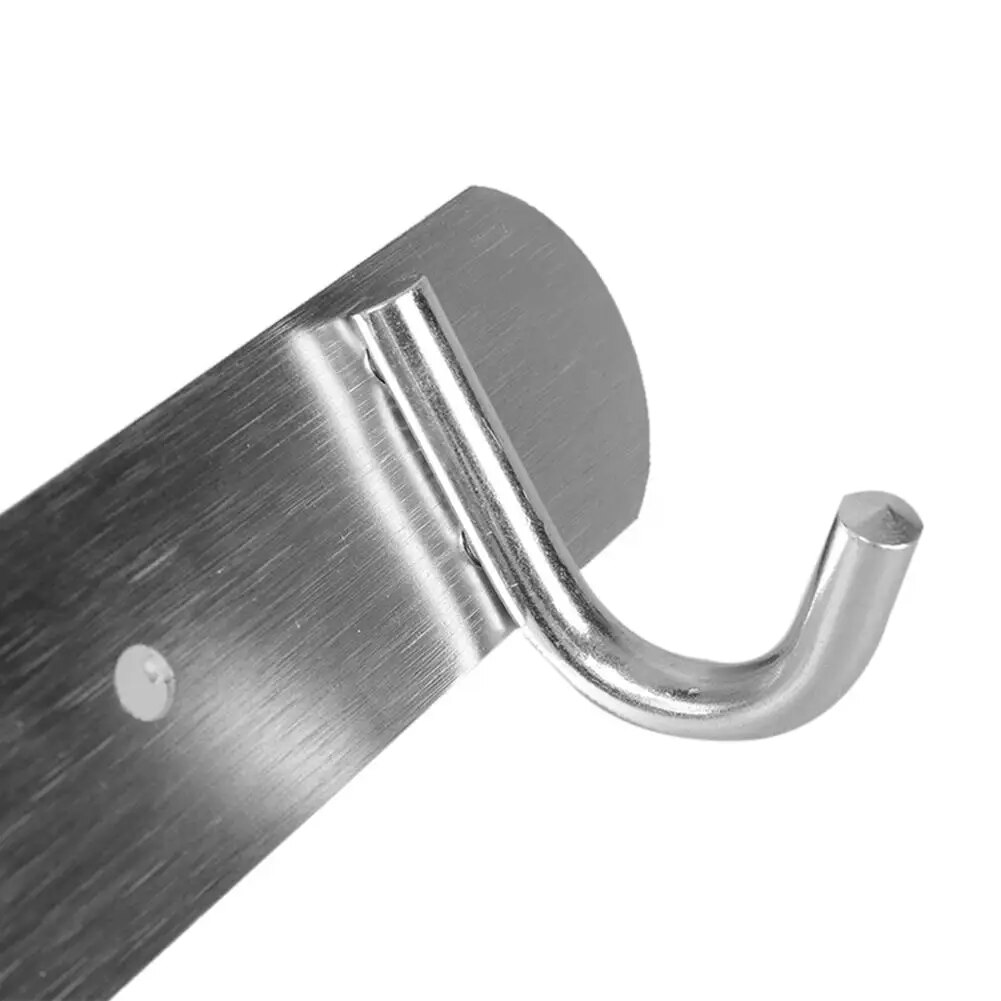 Aluminum Alloy Wall Mounted Hooks Coats Clothes Towel Hat Row Hooks ...
