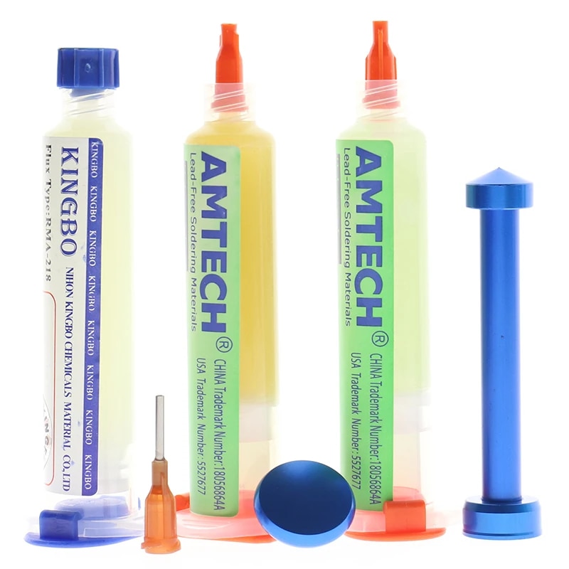 AMTECH NCASM NCASM KINGBO RMA-218 BGA PCB No-Clean Solder Paste Welding ...
