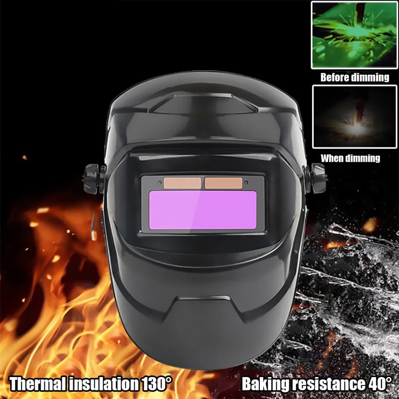 Welding Helmet ARCCAPTAIN Auto Darkening 180u00b0 Panoramic View True ...