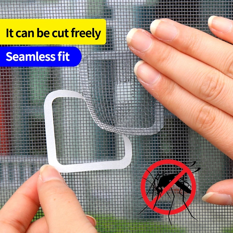 Fix Net Window Home Adhesive Anti Mosquito Fly Bug Insect Repair Screen ...