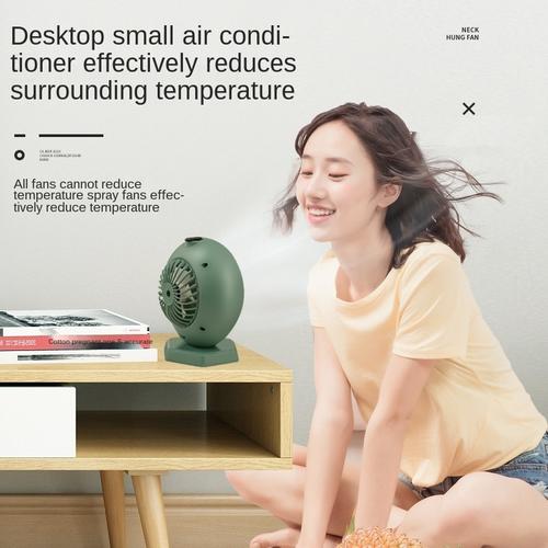 USB Portable Remote Control Air Conditioning, Mini Desktop Cooling Fan ...