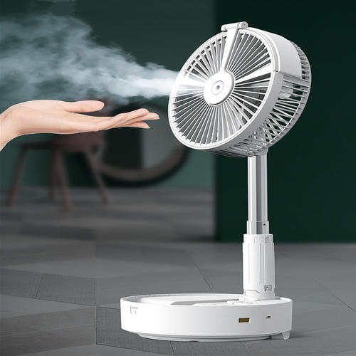 Humidifier Spray Fan Foldable Telescopic Fan Portable Shaking Head ...