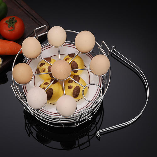 Steamer Rack With Handle Stainless Steel Stacked Egg Steaming Holder ...