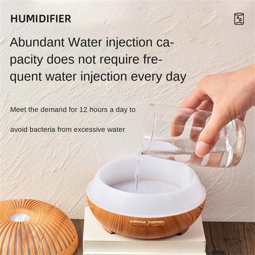 Plastic Humidifier, Portable Hollow Water Hydrating Wood Grain Mini ...