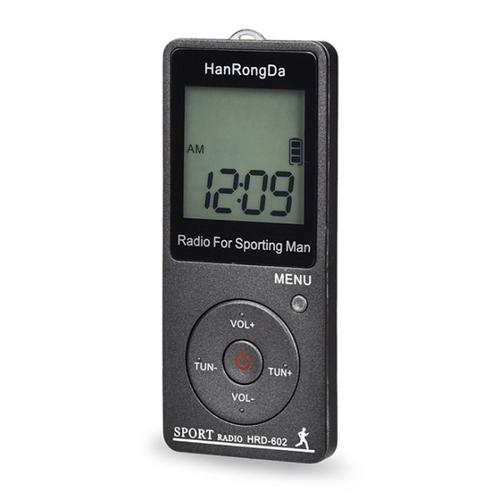 HanRongDa Radio FM/AM Radio Portable Radio Receiver LCD Display Lock ...