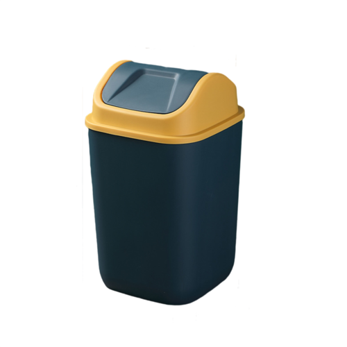 PP Trash Can, With Lid, Shaking Lid, Large Capacity For Toilet Garbage ...
