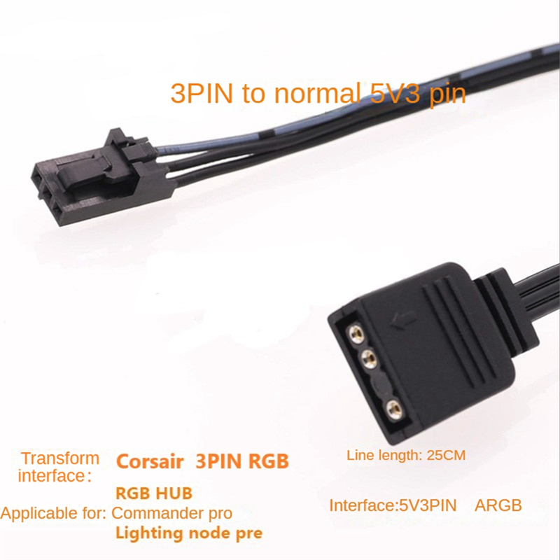 For 3PIN RGB to Standard ARGB 3-Pin 5V Adapter Connector - Hepsiburada ...